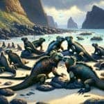 Marine Iguana | Amblyrhynchus cristatus | Characteristics | Fun Facts