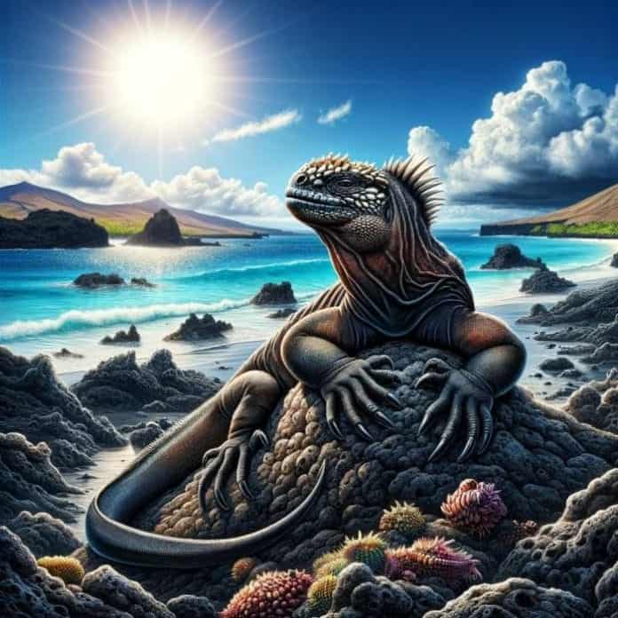 Marine Iguana | Amblyrhynchus cristatus | Characteristics | Fun Facts