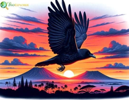 Hawaiian Crow | Corvus hawaiiensis | Black Bird | BioExplorer