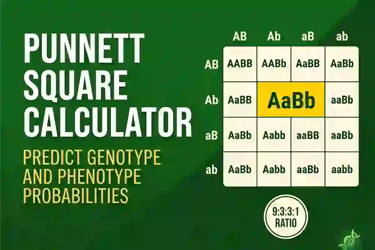 Punnett Square Calculator: Genotype and Phenotype Predictor